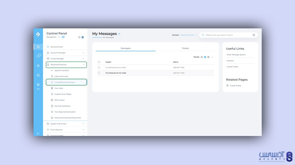 3 روش بکاپ گیری از وب سایت - Azarsys