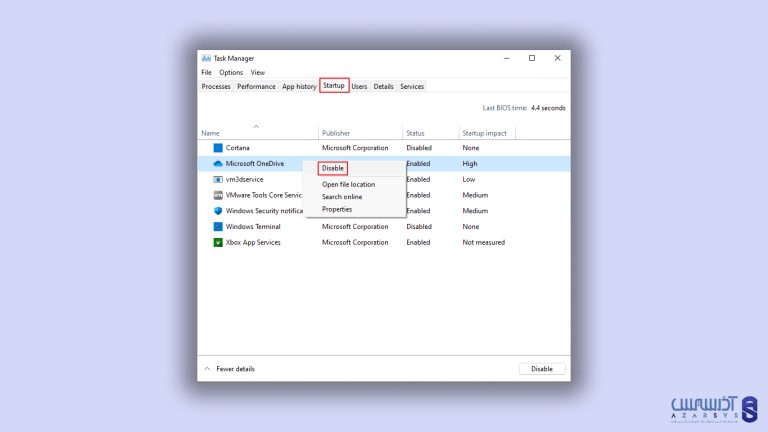10 راهکار حرفه ای برای افزایش سرعت ویندوز 11 - Azarsys